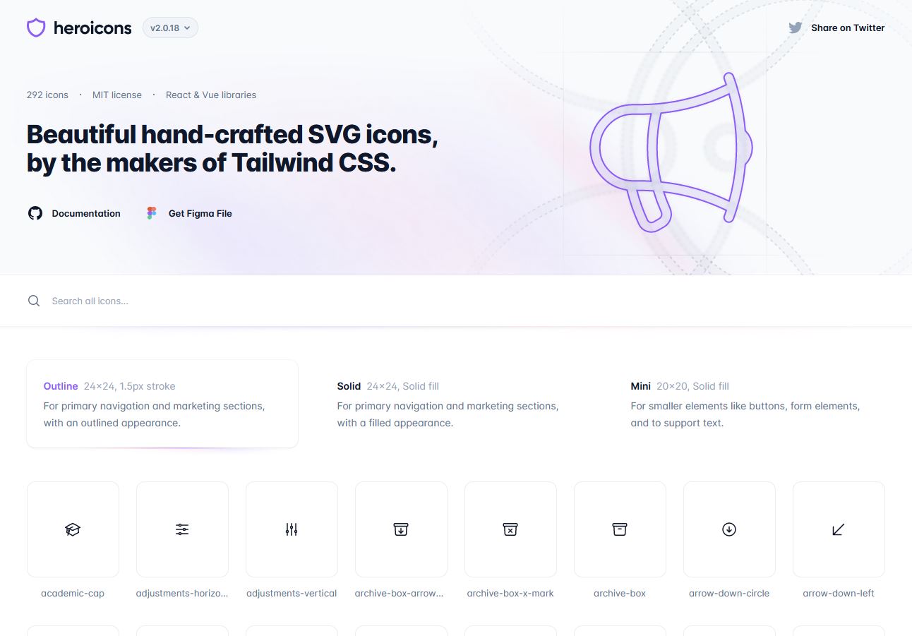 Heroicons: Iconos SVG de alta calidad para tus proyectos - EsquinaWeb