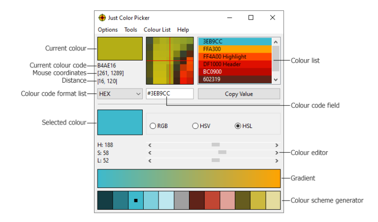 Just Color Picker: Una herramienta sencilla y portátil para seleccionar ...