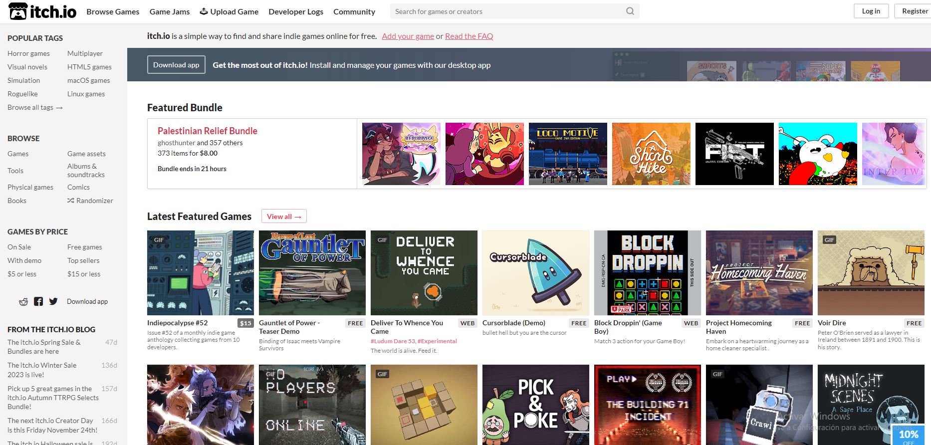 Itch.io: Una plataforma de videojuegos independiente para creadores sin fronteras - EsquinaWeb